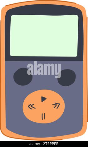 music hifi mp3 player cartoon vector illustration Stock Vector Image ...
