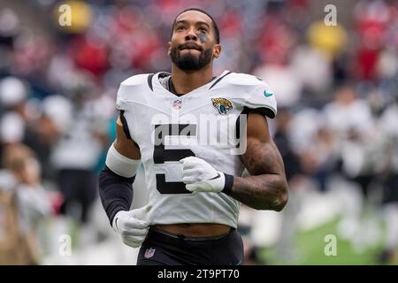 Jacksonville Jaguars safety Andre Cisco (5) on the sideline during an ...
