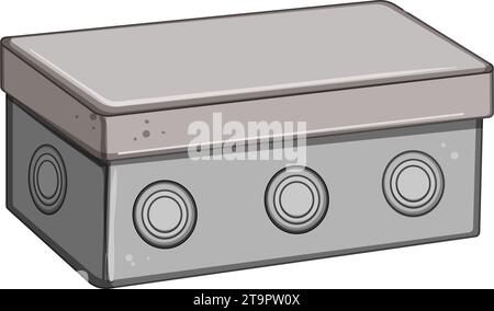 power junction box cartoon vector illustration Stock Vector Image & Art ...