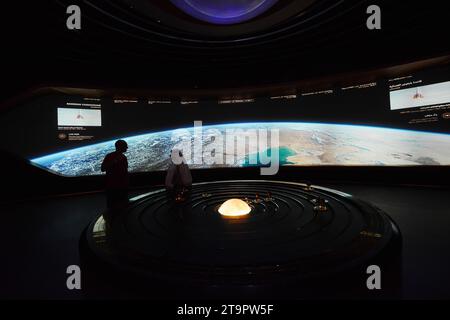 The Orbital Space Station (OSS) Hope exhibits at the Museum of the ...