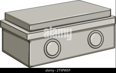 power junction box cartoon vector illustration Stock Vector Image & Art ...