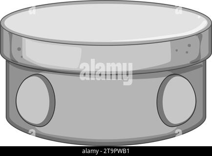 electricity junction box cartoon vector illustration Stock Vector Image ...