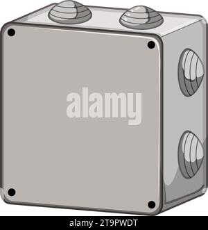 energy junction box cartoon vector illustration Stock Vector Image ...
