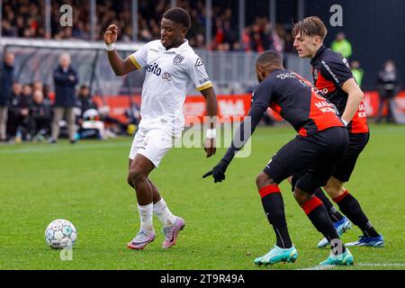 ALMELO - (L-R) Bryan Limbombe of Heracles Almelo, Sherel Floranus of ...