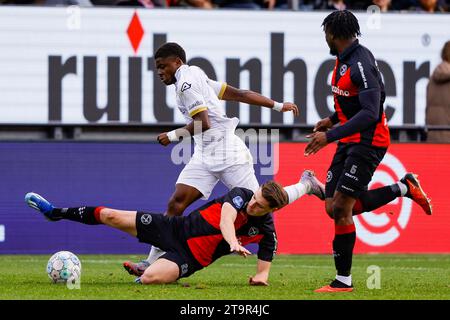 ALMELO, NETHERLANDS - NOVEMBER 2: Bryan Limbombe of Heracles Almelo ...