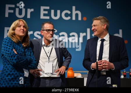 Jutta Schmidt-Lang, Generalsekretär Frank Wagner und Landeschef Stephan ...
