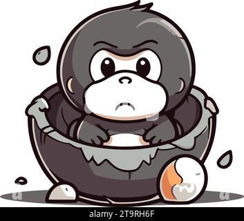 Monkey Crying Cartoon Vector Illustration Stock Vector Image & Art - Alamy