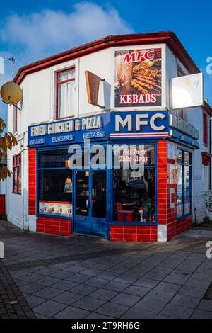 A street fast food shop in Central Hong Kong Island, Hong Kong, China ...
