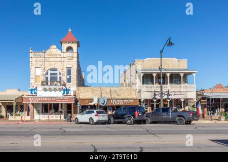 Fredericksburg, USA - November 1, 2023: The Main Street in ...