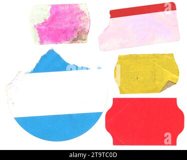 Blank and white blank price tags isolated on white background Stock ...