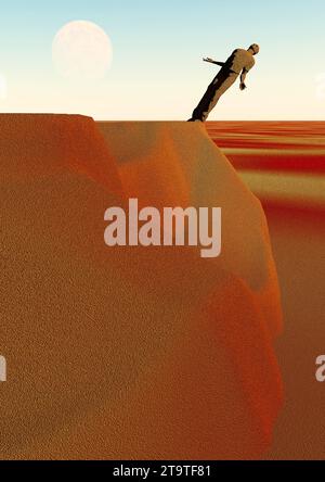 Falling Off A Cliff Stock Photo - Alamy