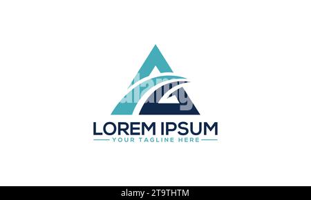 AG Logo Design Unique and Professional Logo Design Stock Vector Image ...