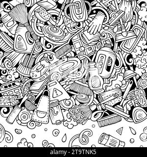 Cleaning vector doodles frame. Cleanup border design. Clean elements ...