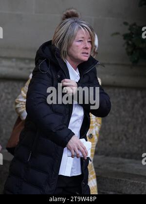Witness Anne Marie Tomlin outside the High Court in Glasgow where ...
