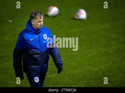ZEIST - National coach Andries Jonker and player Jackie Groenen of the ...