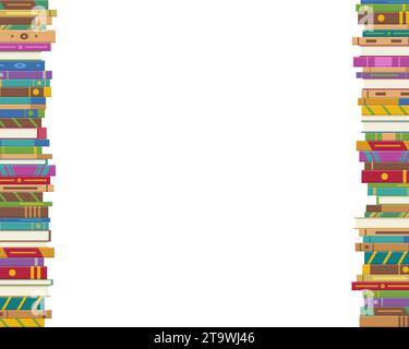 pile text books isolated icon vector illustration design Stock Vector ...