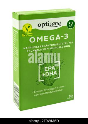 Hamburg, Germany - November 26 2023: Optisana Vitamin C und Zink ...