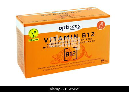 Optisana Vitamin B12 Ampullen 10 Stück Mango-Maracuja vegan ...