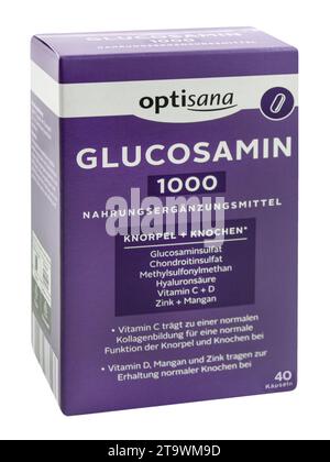 Hamburg, Germany - November 26 2023: Optisana Vitamin C und Zink ...