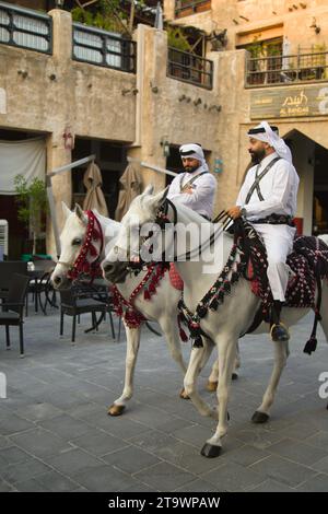 Qatar, Doha, Souk Waqif, horse riders, horses, people Stock Photo - Alamy