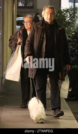 Milan, It. 27th Nov, 2023. Riccardo Muti walking in via Montenapoleone ...