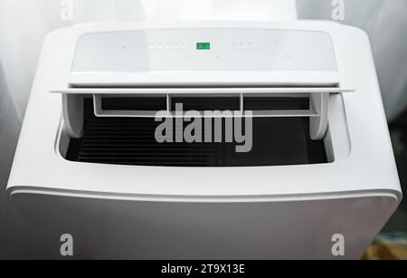 Modern floor standing mobile air conditioner Stock Photo - Alamy