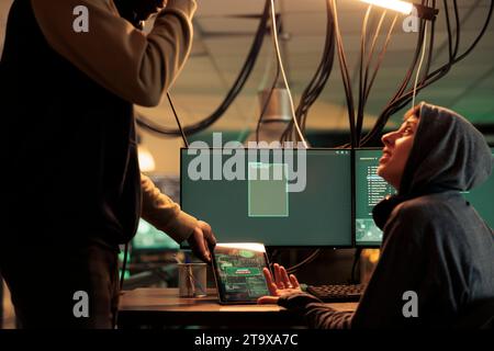 Hackers failed database hacking, unsuccessful password cracking, access ...