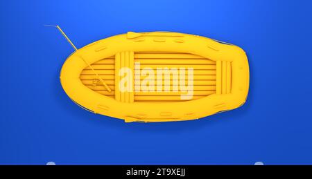 Inflatable Boat Isolated Stock Photo - Alamy