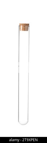 Empty glass test tube isolated on white Stock Photo - Alamy