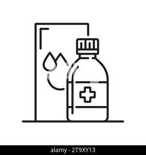 Measles capsule blister icon, isolated chickenpox treatment medicine ...