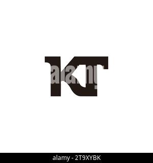 letter tk simple curves logo vector Stock Vector Image & Art - Alamy