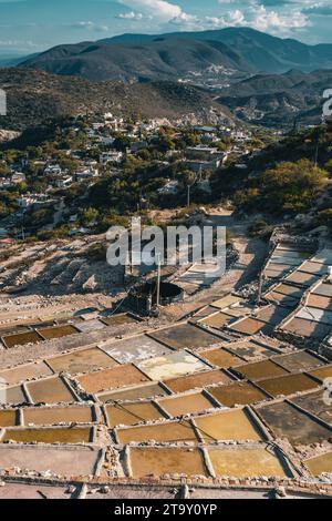 Salt flats, salt mining, Salinas y Canteras, San Antonio Texcala ...