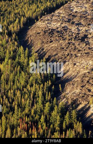 Obsidian Flow view from Paulina Peak, Newberry National Volcanic ...