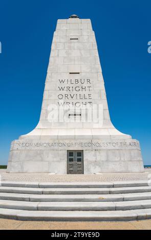 Large Monument at Wright Brothers National Memorial in North Carolina ...