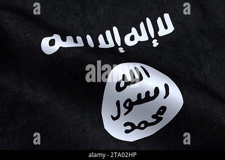 ISIS - ISIL - Islamic State Flag, isloated on white background Stock ...
