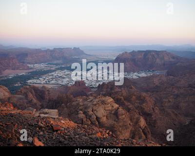 Harrat Viewpoint at Sunset, AlUla, Saudi Arabia. Breathtaking panorama ...