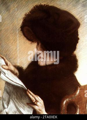 James Tissot - Newspaper 1883 Stock Photo - Alamy