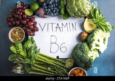 Iron rich food. Assortment of fruits and vegetables to prevent or fight ...