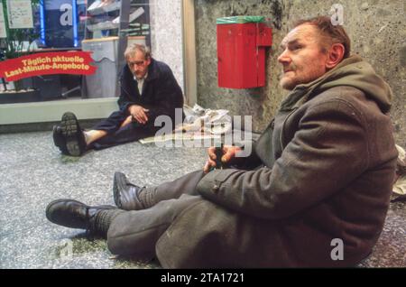Homeless people at the Stachus-Basement in Munich Stock Photo - Alamy