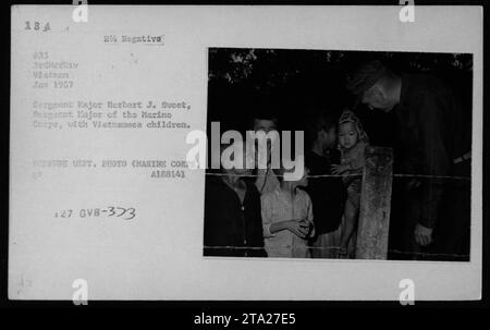 Sergeant Major Herbert J. Sweet, Sergeant Major of the Marine Corps, is ...