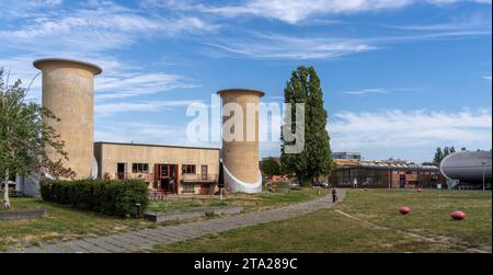 Buildings in the Aerodynamic Park, Berlin-Adlershof science centre ...