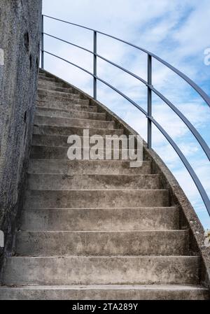 External staircase, Trudelturm technical monument, aviation research ...
