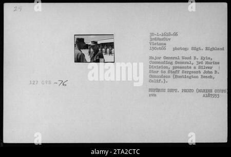 Major General Wood B. Kyle presents the Legion of Merit to Colonel H. L ...