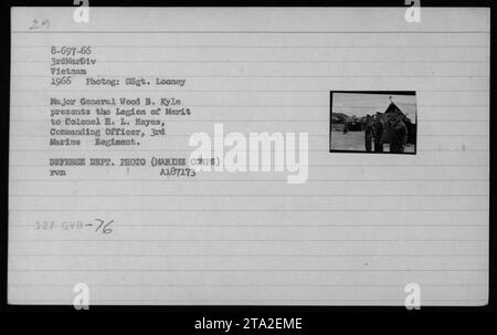 Major General Wood B. Kyle presented the Legion of Merit to Colonel H ...