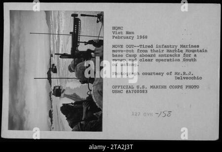 Marines from the Marble Mountain base camp prepare to embark on ...