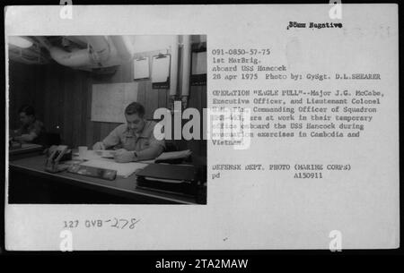 Lieutenant Colonel H.M. Fix and Major J.G. McCabe of the 1st Marine ...