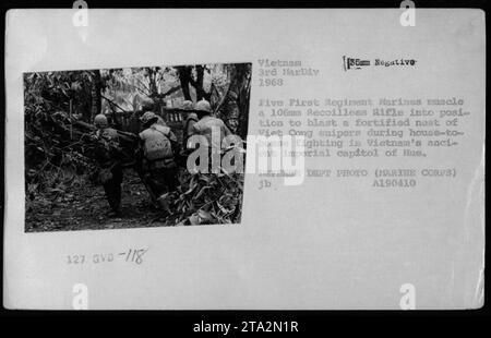 US soldiers in a sniper's nest during a reenactment of World War II ...