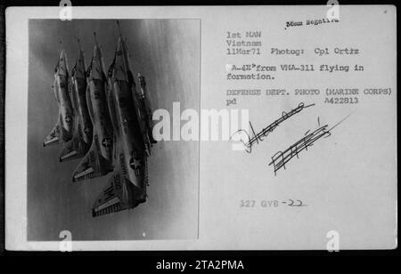 A-4 Skyhawk aircraft at the VMA-311 flight line during Operation ...