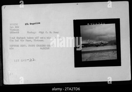 On December 28, 1968, an A-4 Skyhawk aircraft landed at Chu Lai Air ...