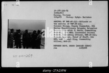 "Brigadier General Frederick J. Karch and his staff observe the 2nd ...
